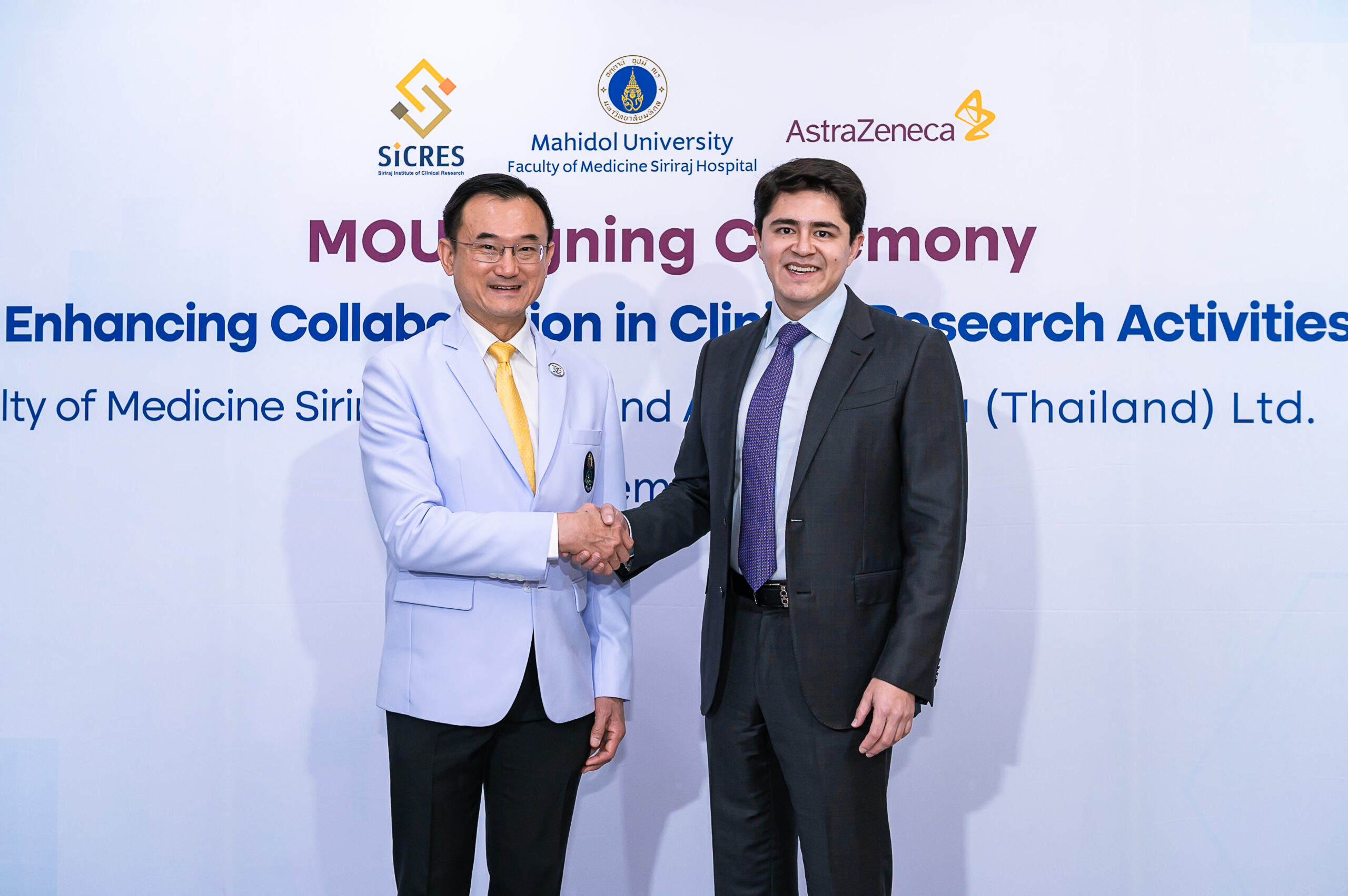 Faculty of Medicine Siriraj Hospital signed MOU with AstraZeneca